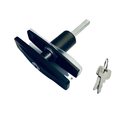 4 X Slim Pop Up T Lock Handle Latch BLACK (Trailer Canopy Toolbox Horse ...