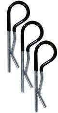 Mister Hitches R Pin Hitch Clips 3 Pack "Soft Grip"