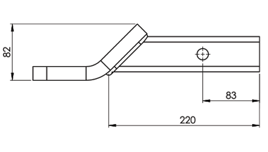 Hayman Reese 50mm Tow Ball Mount Rating 3500kg 82mm drop - 21163