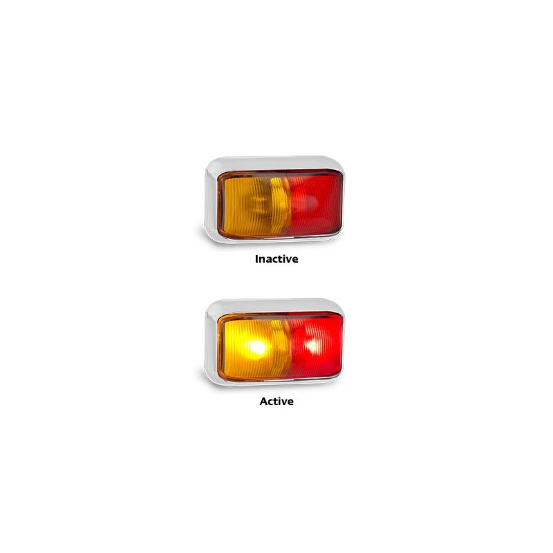 LED Autolamps 58 Series Outline Side Marker Light - Amber, White, Red