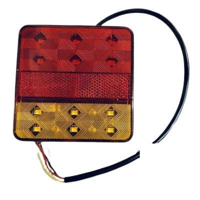 Trailer Light Kit LED 12V TANDEM Axle - Square Tail Lights - Fineline ...