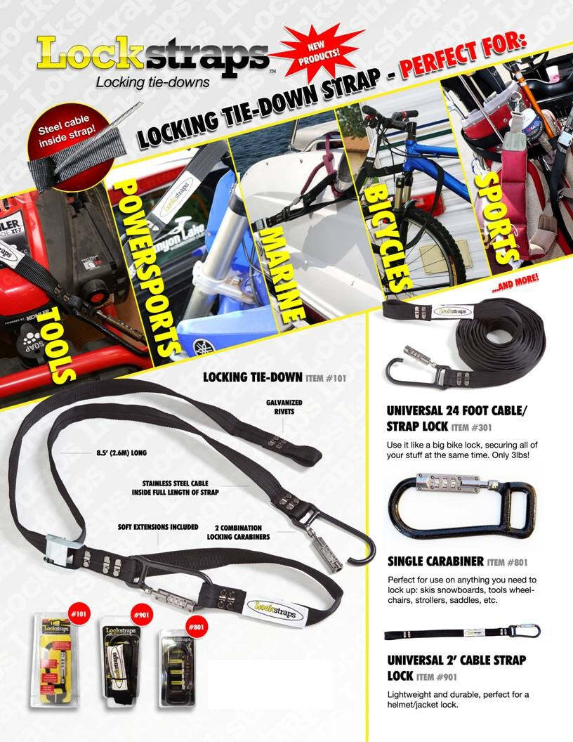 Carabiner Lockstraps Combination Lock 801