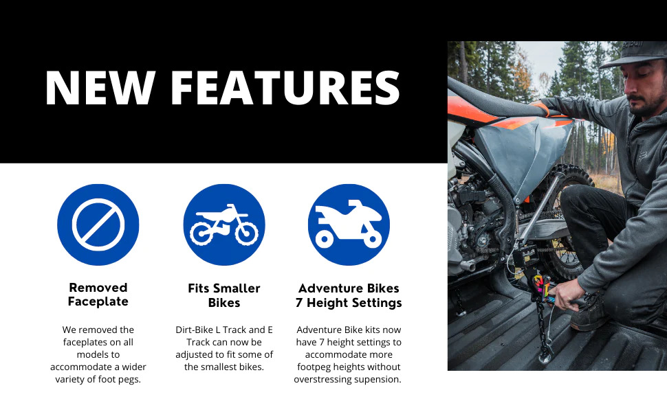 Bike Binderz Motocross Dirt Bike Tie Down Locking Kit - BLACK