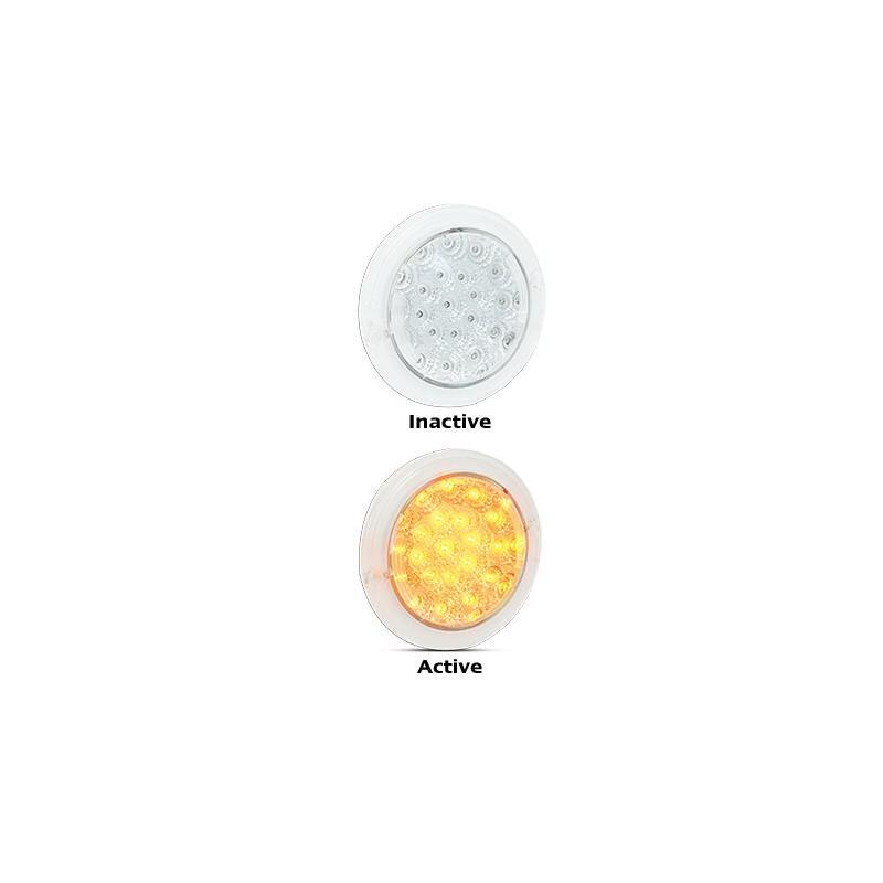 LED Autolamps 102 Series LED Amber Tail/ Trailer Light Clear Lens ...