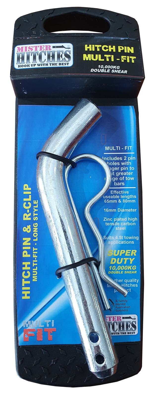 Mister Hitches 5/8" Hitch Pin & R Clip (long style 2 hole)